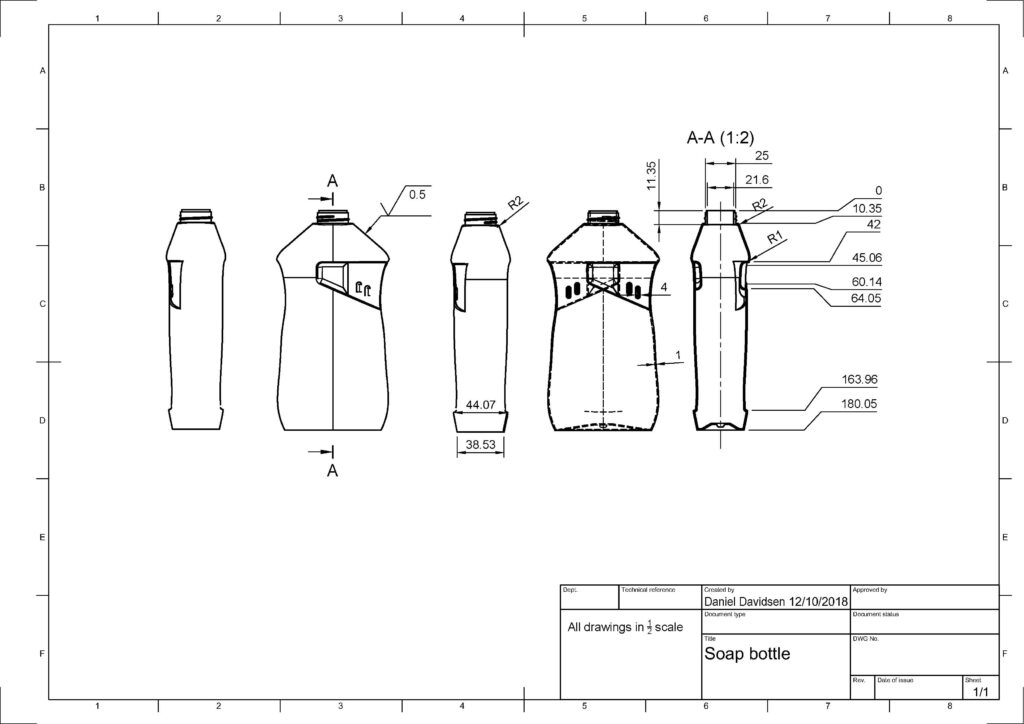 Advanced 3D modeling – Soap bottle – Vest Design